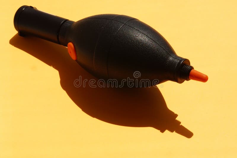 Blower for the Camera on the Orange Table Stock Photo - Image of ...