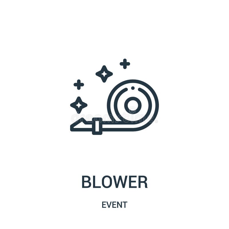 Blower Icon Vector from Event Collection. Thin Line Blower Outline Icon ...