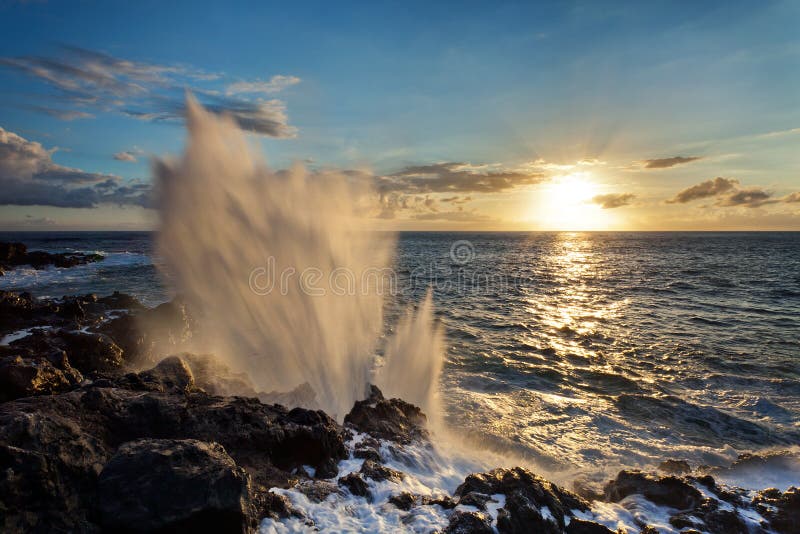 Little Blowhole stock photo. Image of little, australia - 32339874