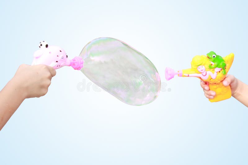 Blowing bubbles stock image. Image of blond, exhale, color - 11374111