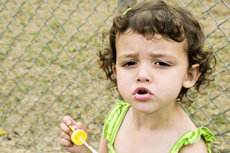 Pucker Up stock image. Image of outdoor, girl, happy, park - 7129971