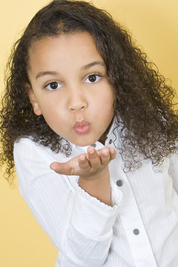 Blowing Kisses stock image. Image of eyes, american, hair - 6398637