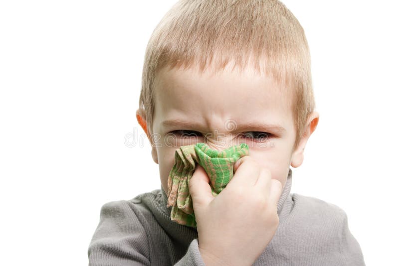 Blowing nose stock image. Image of male, nature, childhood - 13361179