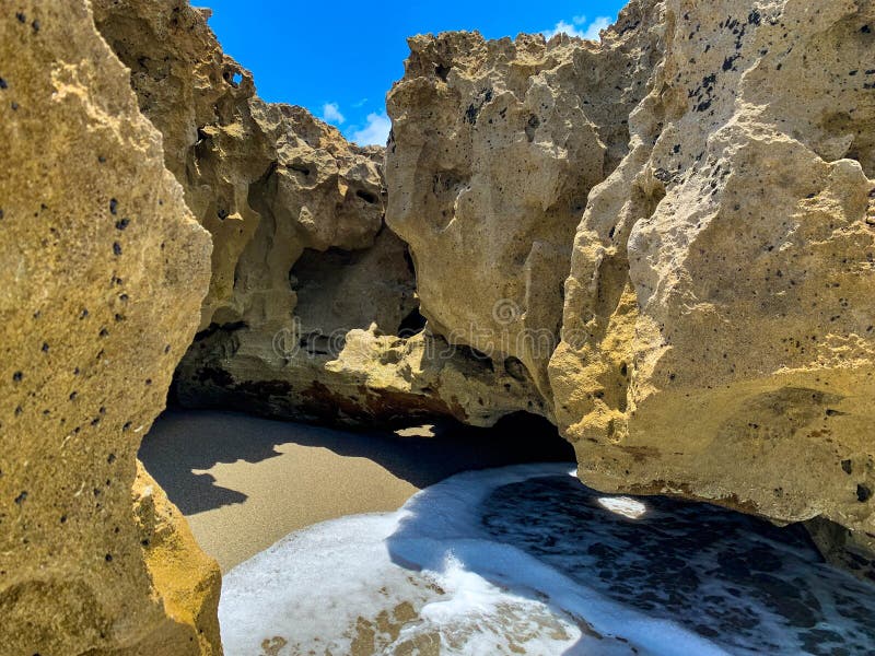 Blowing Rock Preserve in Jupiter Island, Florida Stock Photo - Image of ...