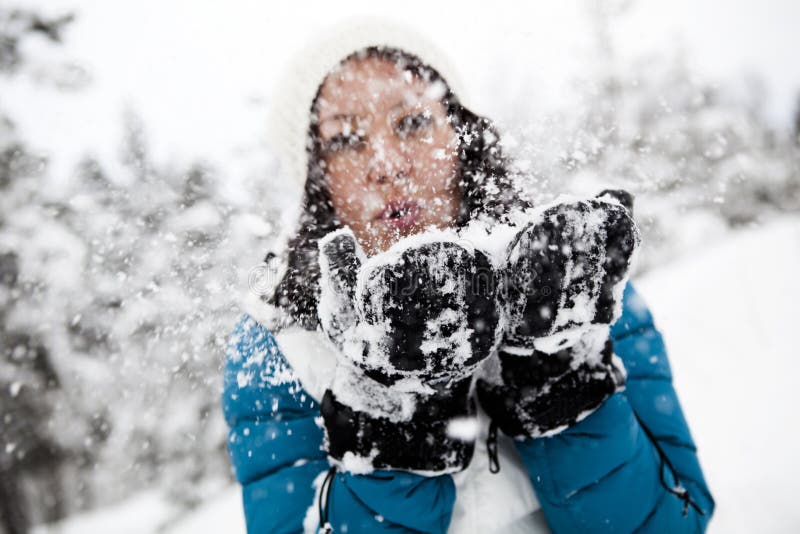 Blowing snow stock image. Image of recreation, clothing - 23495893