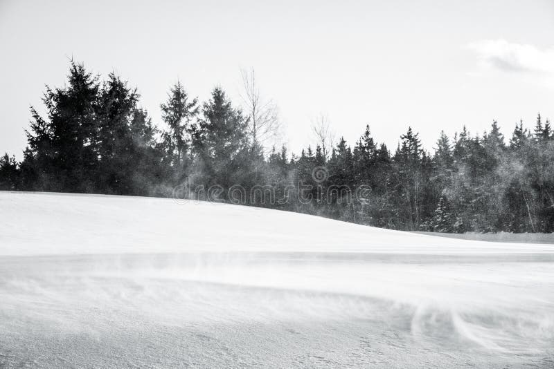 Blowing Snow stock photo. Image of winter, bleak, desolate - 86702836
