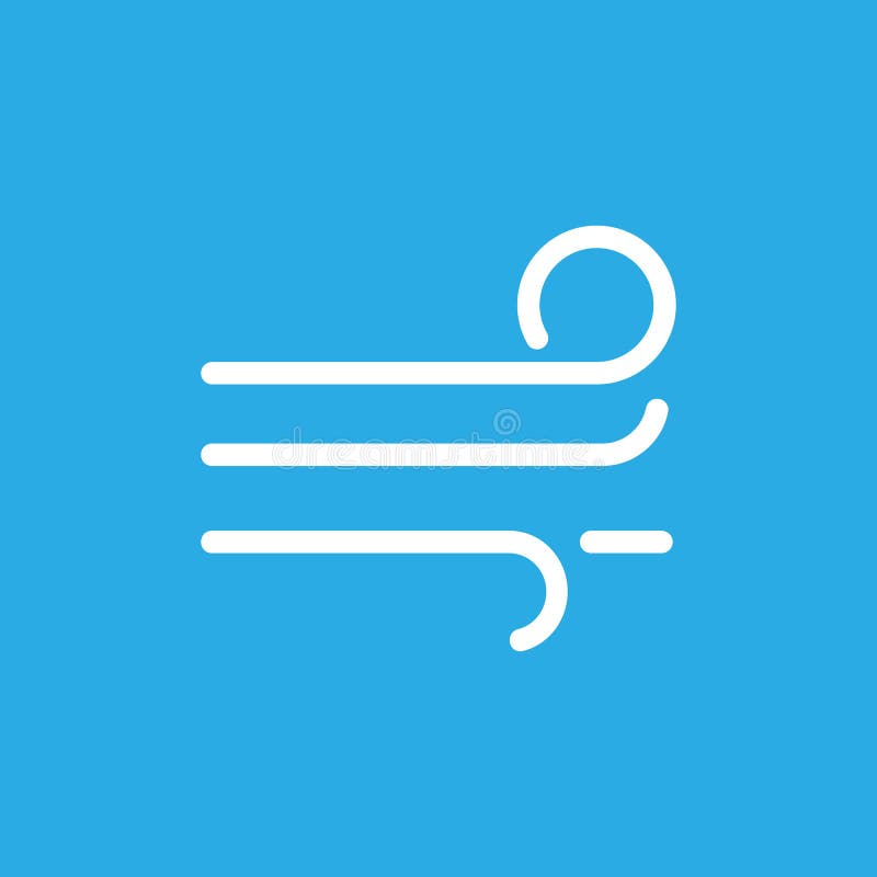 Blowing Wind Icon. Vector Illustration, Flat Design Stock Illustration ... Blowing Wind Icon. Vector Illustration, Flat Design Stock Illustration ...