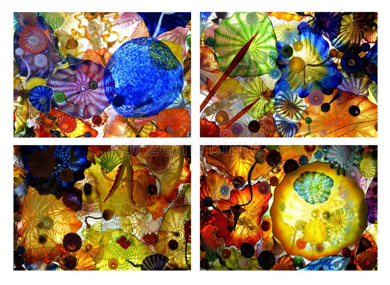 Blown Glass Array Collage stock image. Image of dazzling - 34710629