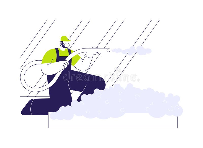 Blown-in Insulation Abstract Concept Vector Illustration. Stock Vector ...