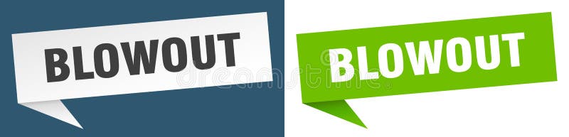 Blowout Banner. Blowout Speech Bubble Label Set Stock Vector ...