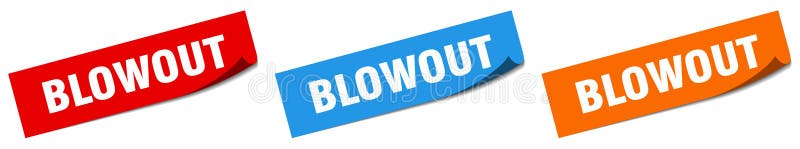 Blowout Banner. Blowout Speech Bubble Label Set. Stock Vector ...