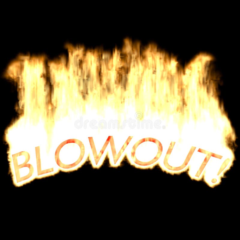 Blowout stock illustration. Illustration of special, fire - 81611578