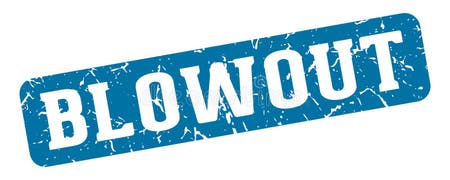 Blowout Rectangular Sign. Blowout Stamp Stock Vector - Illustration of ...