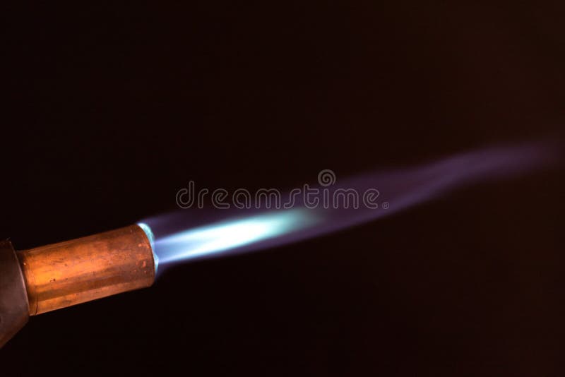 Blowtorch flame stock photo. Image of blue, focus, burn - 3998444