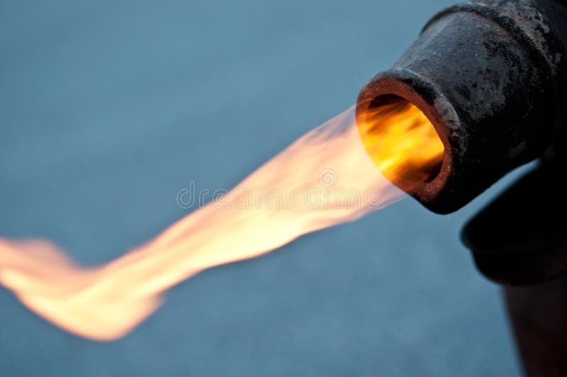 Blowtorch with fire stock photo. Image of kerosene, metallic - 26216378