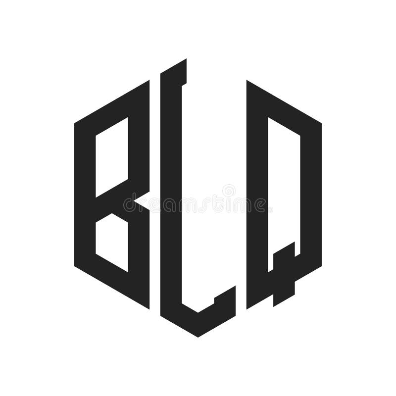 BLQ Logo Design. Initial Letter BLQ Monogram Logo Using Hexagon Shape ...