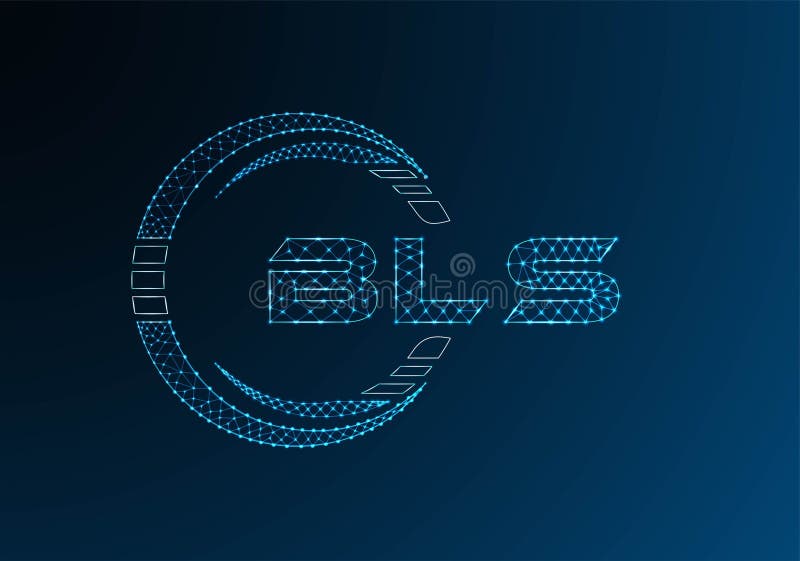 BLS Low Poly Letter Logo Vector Design. BLS Stock Illustration ...