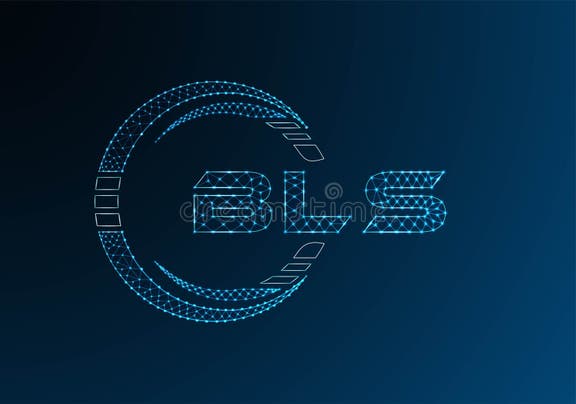 BLS Low Poly Letter Logo Vector Design. BLS Stock Illustration ...