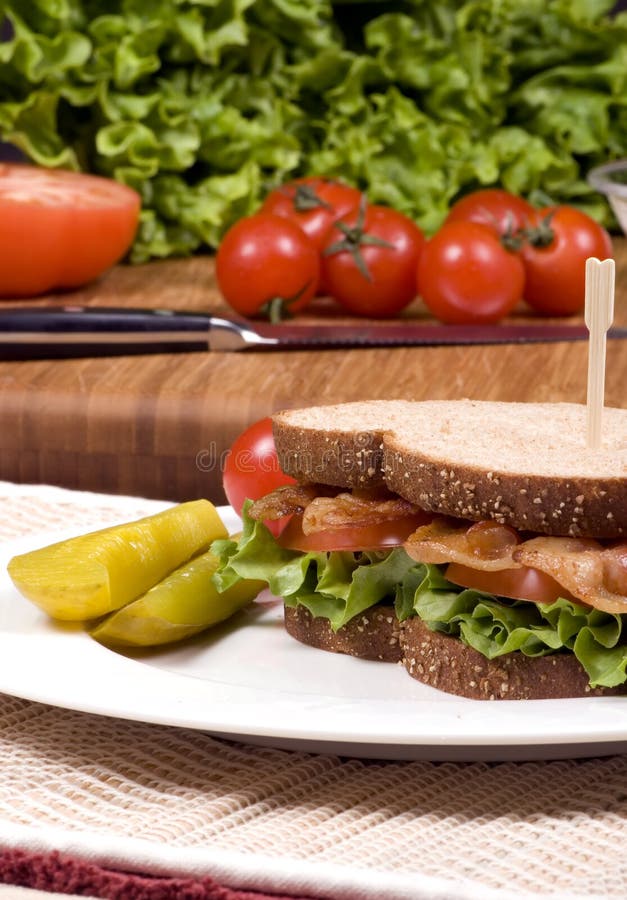 BLT 003 stock image. Image of tomato, toothpick, crisp - 2149563