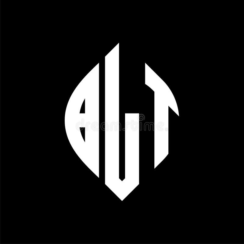 Blt Circle Letter Logo Design With Circle And Ellipse Shape Blt Ellipse Letters With