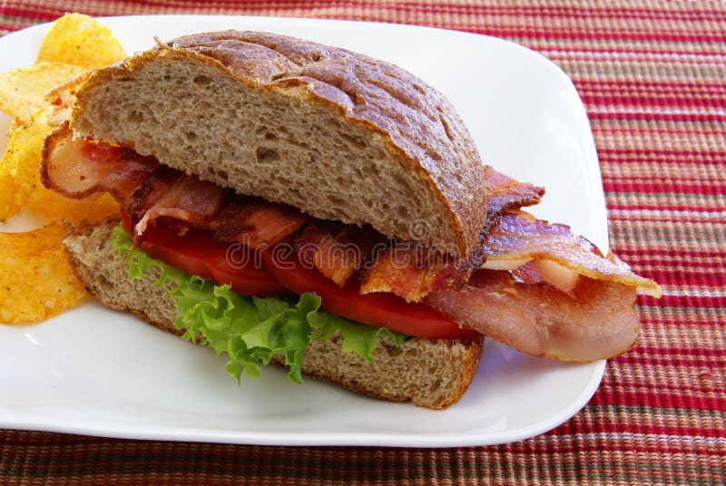 BLT Sandwich stock photo. Image of rustic, vegetables - 4426464