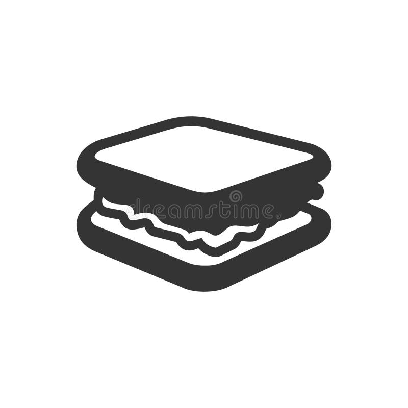 BLT Sandwich Icon stock vector. Illustration of sign - 296705659