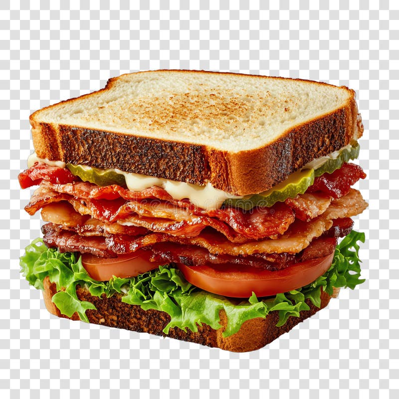 BLT Sandwich stock illustration. Illustration of tomato - 341463723