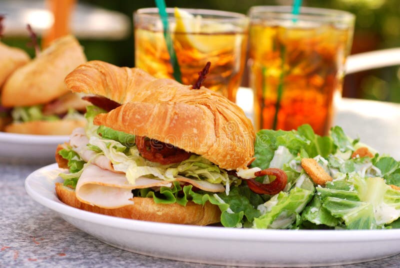BLTA Sandwich stock photo. Image of bistro, shady, cafe - 7260916