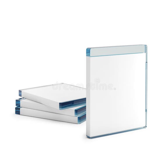 Blu Ray Disc Boxes on White Stock Illustration - Illustration of movie ...