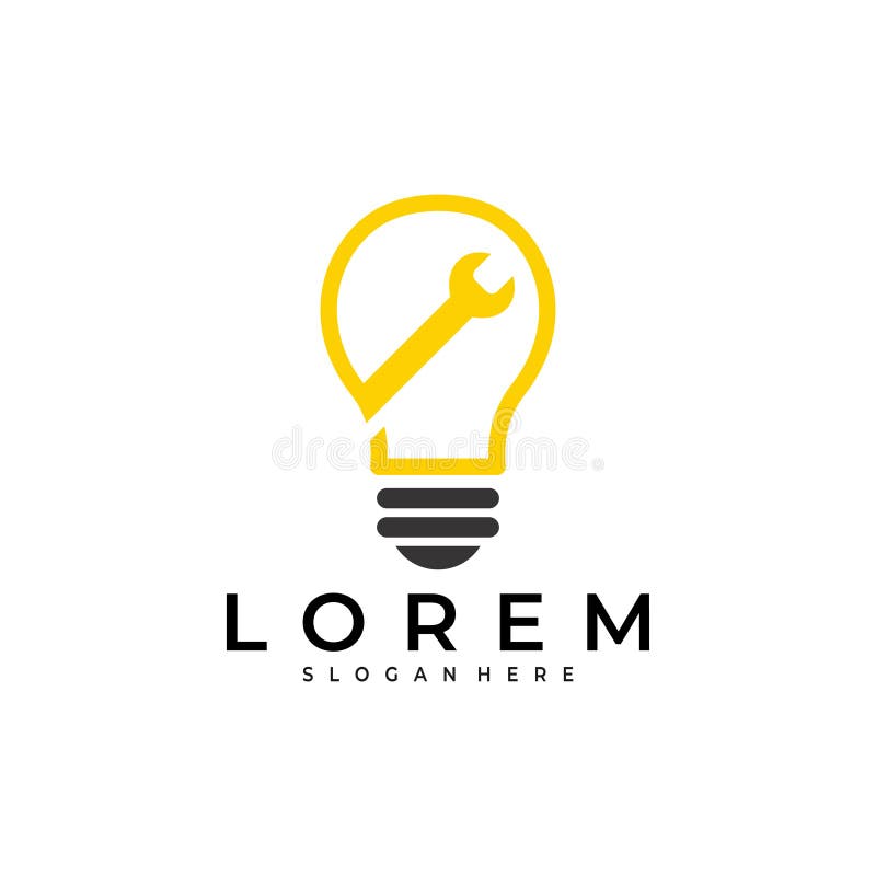 Blub Idea Logo Vector Design Template Stock Vector - Illustration of ...