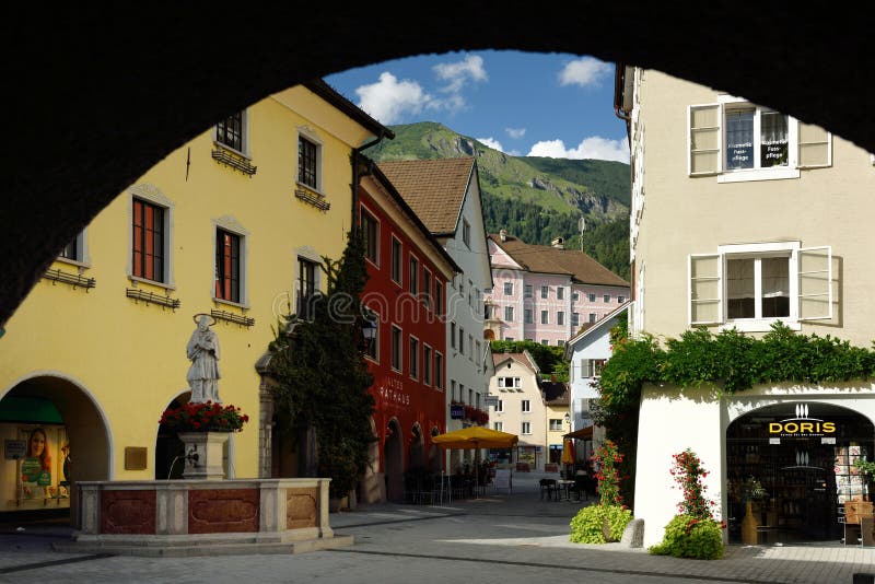 Bludenz, Vorarlberg, Austria Editorial Photography - Image of arches ...