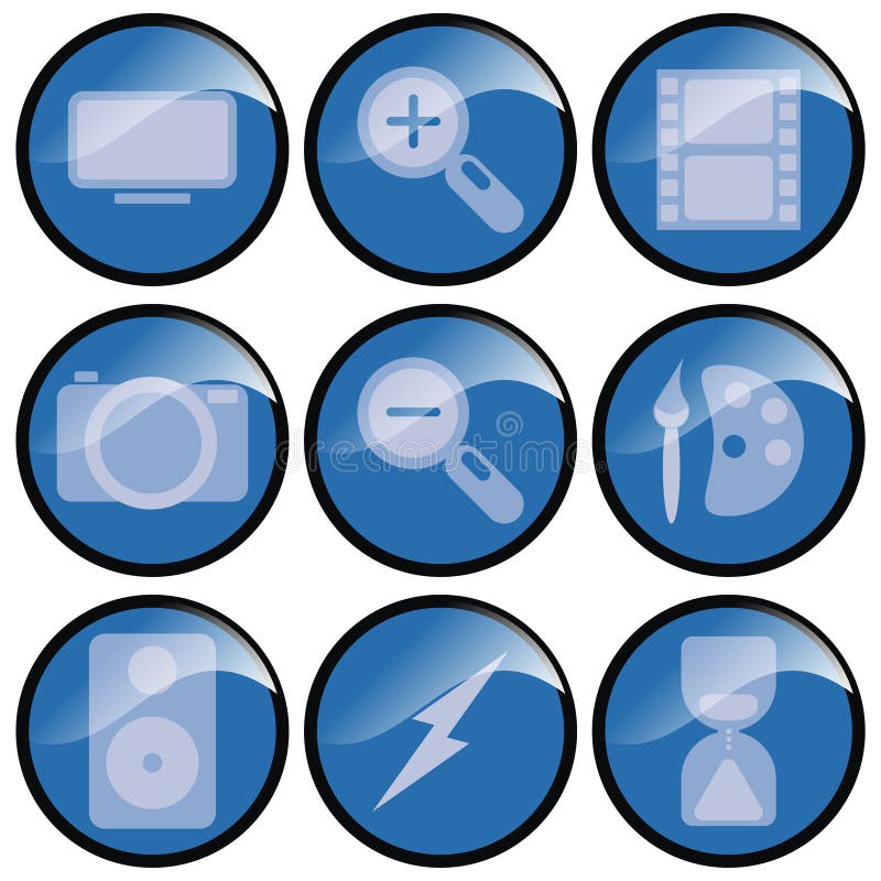 220+ Round blue icons Free Stock Photos - StockFreeImages
