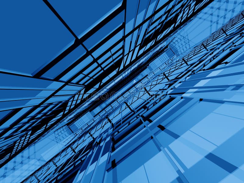 Blue cyberspace stock illustration. Illustration of core - 2033803