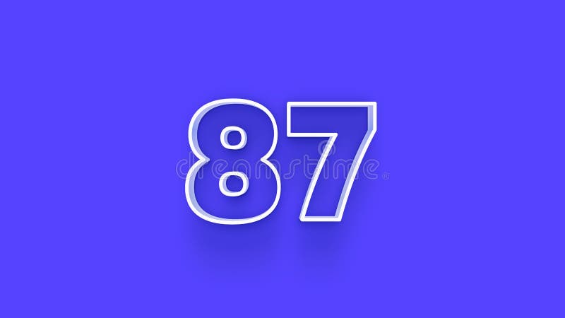 87 Stock Illustrations – 1,045 87 Stock Illustrations, Vectors ...