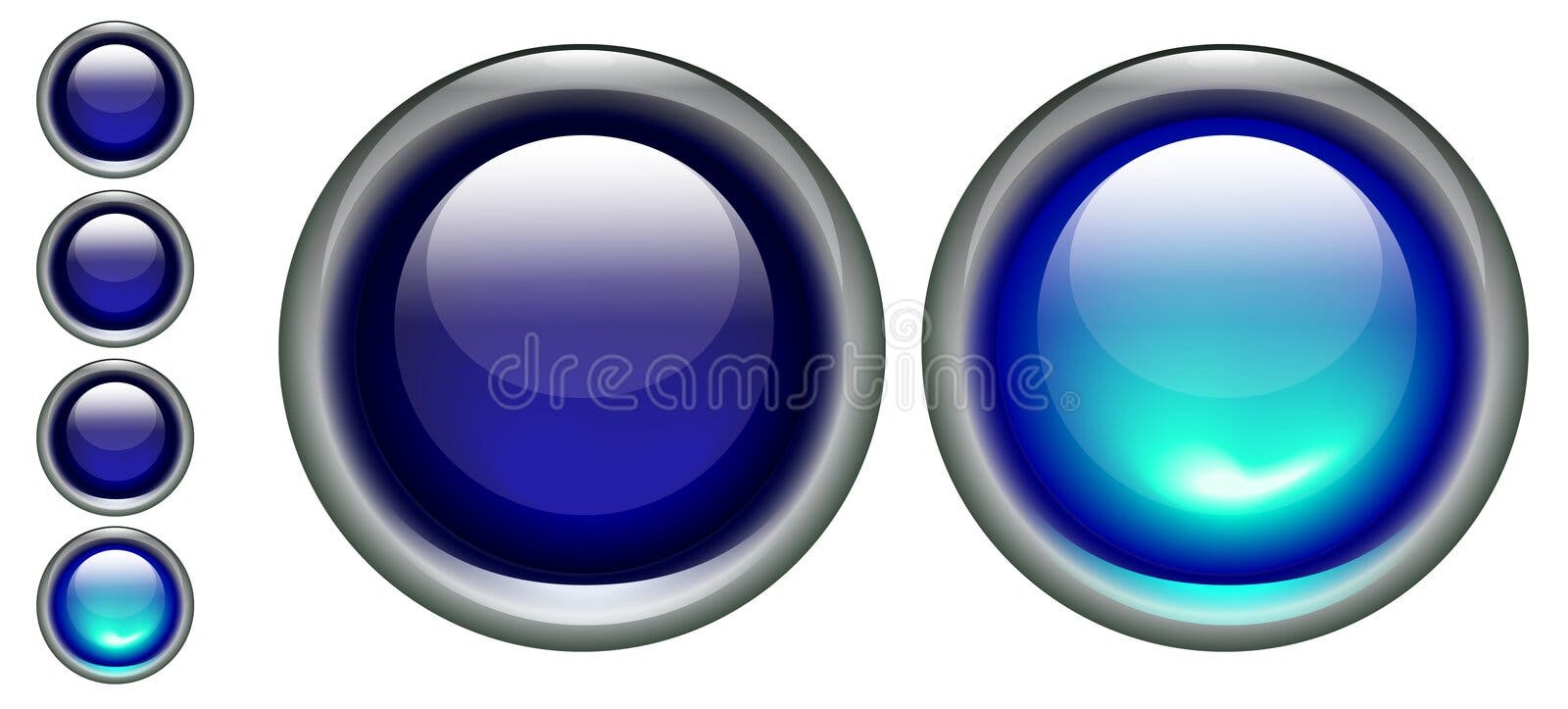 Circular Gradient Web Logos Stock Illustration - Illustration of ...