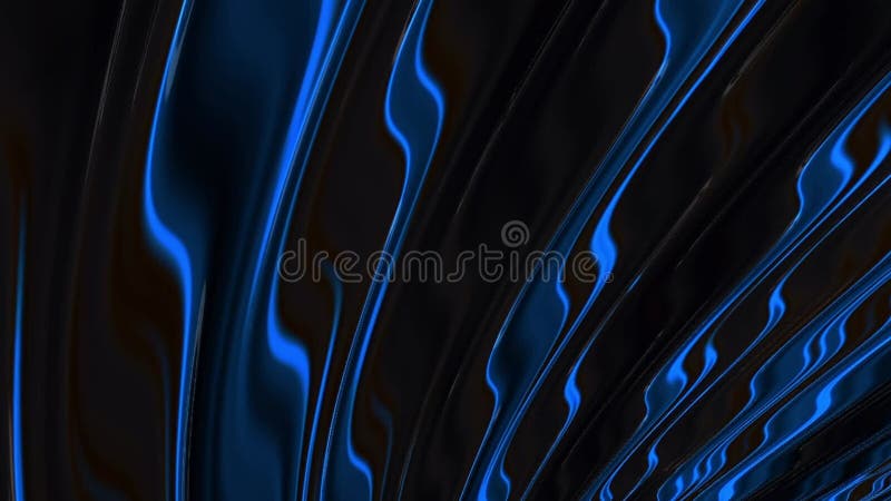 Blue Abstract Angle Pattern Wave Flowing on Black. Loop Able Backdrop ...