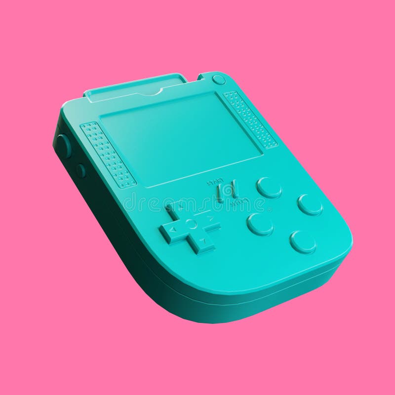 Blue Abstract Arcade Old School Joypad, Gamepad or Game Console in ...