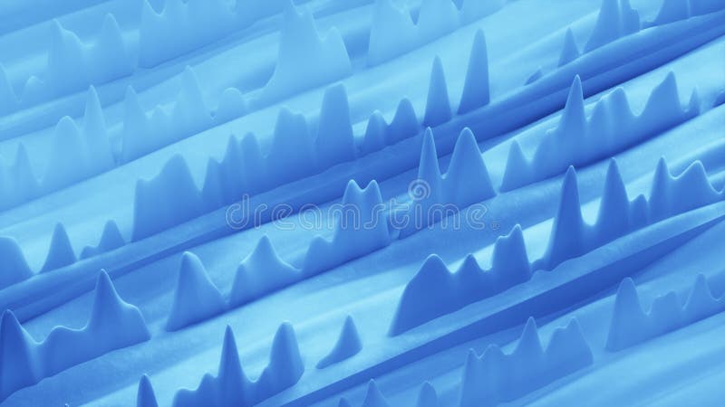 Blue Abstract Audio Sound Wave Background 3D Rendering Illustration ...