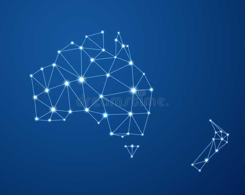 Abstract Australia map stock vector. Illustration of graphical - 11129774