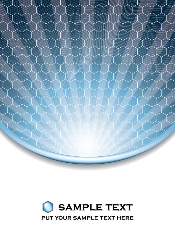 Blue Tech Abstract Background Composition Stock Vector - Illustration ...