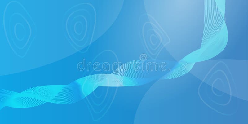Blue Abstract Background with Blend Lines Stock Vector - Illustration ...