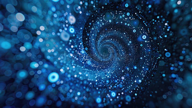 Blue Abstract Background. Blur Particles. Art Design.generative Ai ...