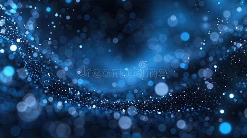 Blue Abstract Background. Blur Particles. Art Design.generative Ai ...