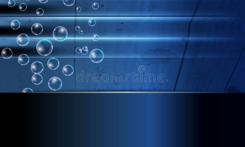 Blue abstract background stock vector. Illustration of bubble - 33793067