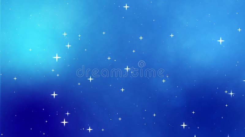 Blue Abstract Background with Falling Stars and Particles Stock Video ...