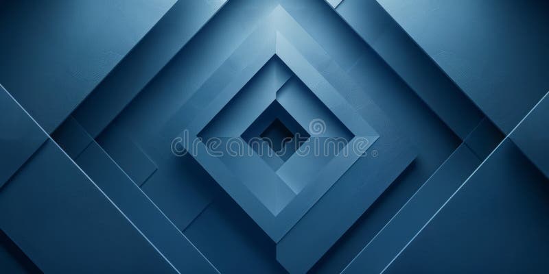 Blue Abstract Background Featuring a Prominent Diamond Shape in the ...