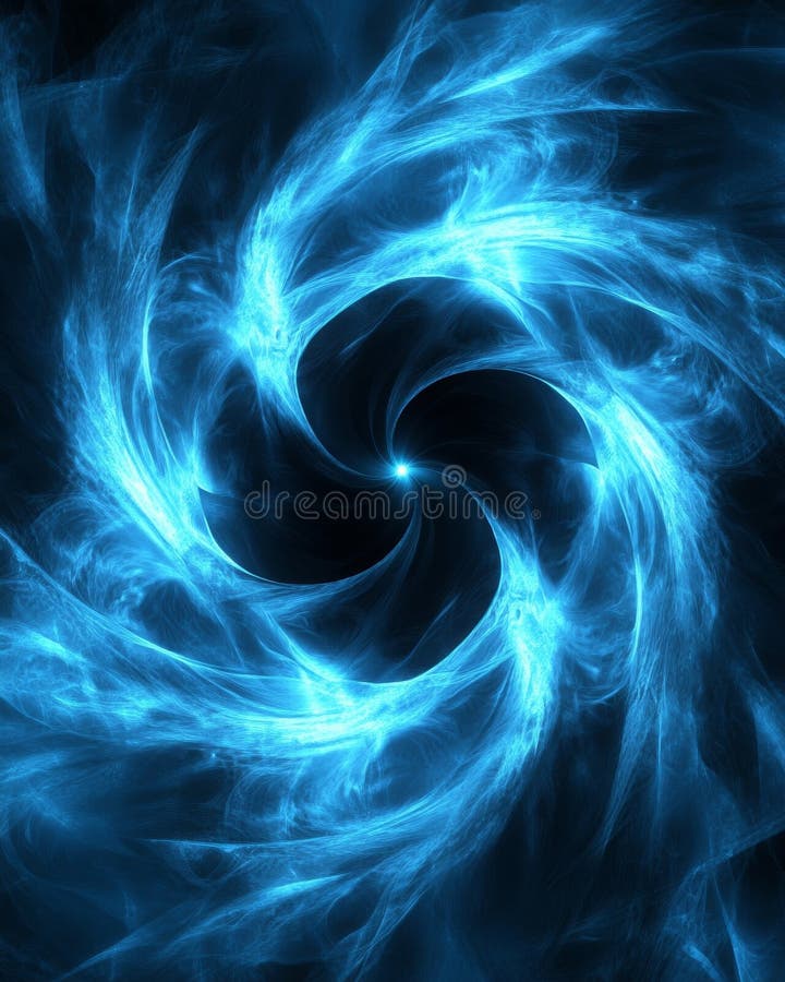 Blue Abstract Background with Fractal Explosion Star Line Art ...