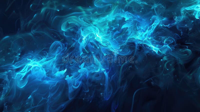 Blue Abstract Background Glowing Magic Fire AIG535 Stock Image - Image ...
