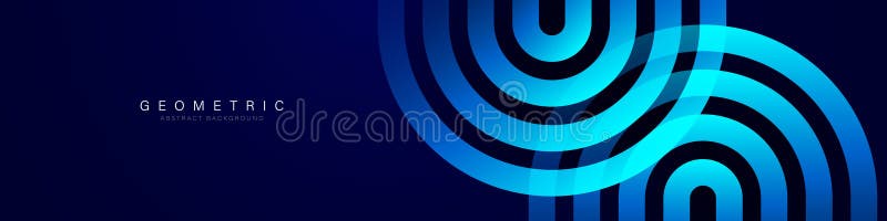 Blue Abstract Background with Blue Gradient Geometric Shape. Glowing ...