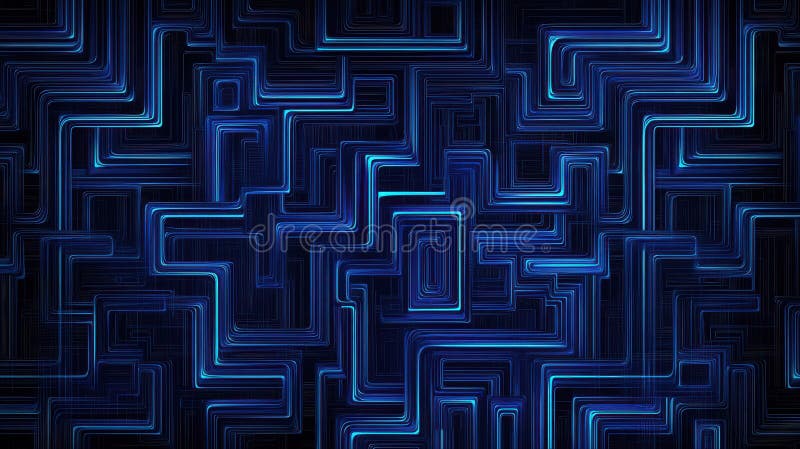 Blue Abstract Background with High-tech Futuristic Circuit Board ...